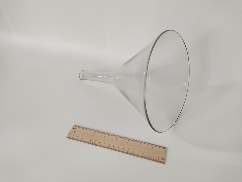 Damaged Antique Large Laboratory Glass Funnel Laboratory - Etsy