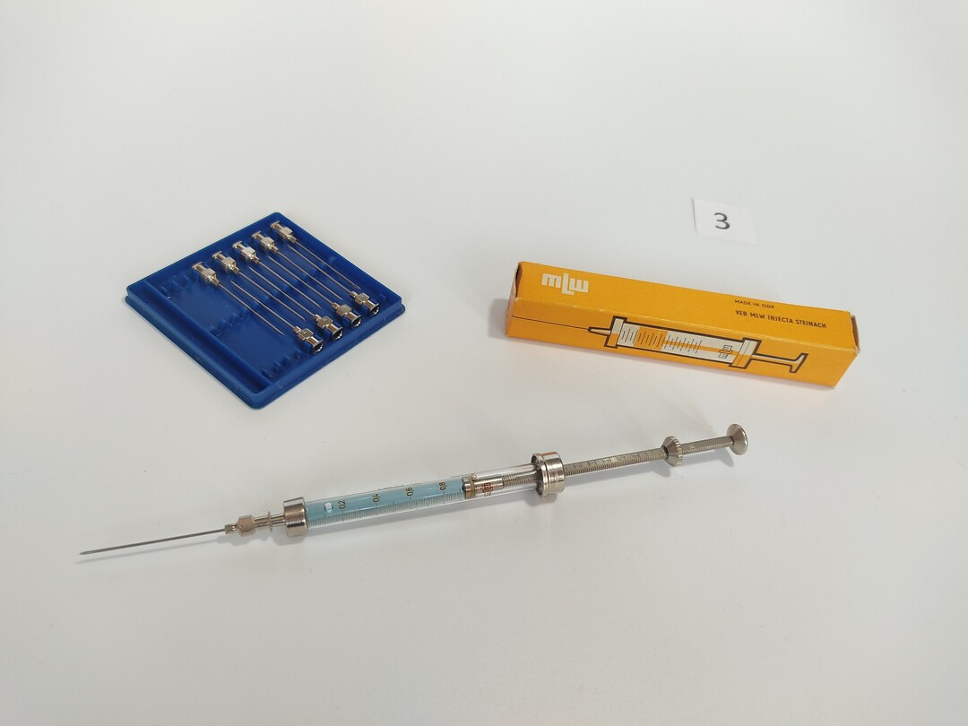 Antique Insulin Injection Set 1 Pc / 1 ML KIT Glass Syringe 1 Box Old ...