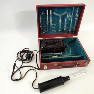 Vintage VIOLET RAY MACHINE El Fol Ray Generator Ozone Generator High ...