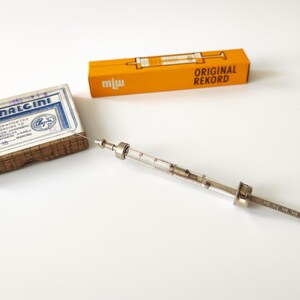 Vintage Medical Old Injection Collectibles 1 Ml NEW Glass Syringe + 1 ...