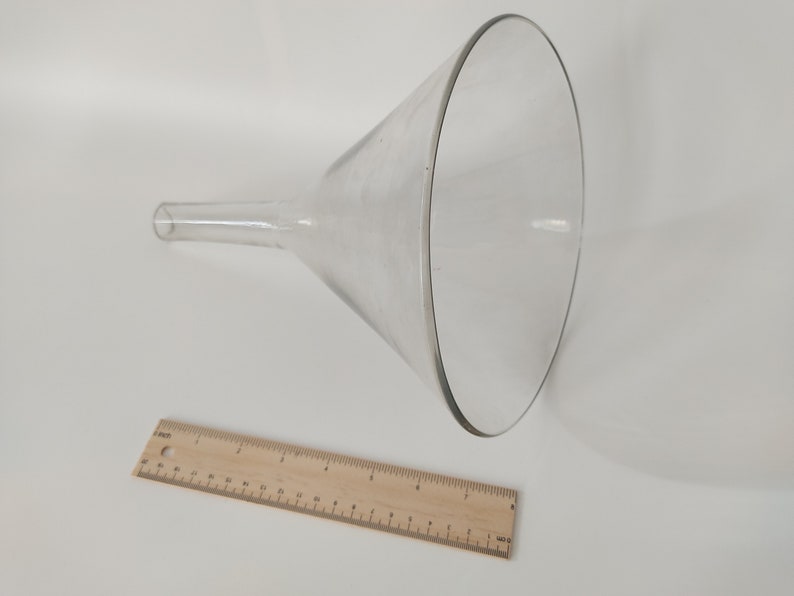 Damaged Antique Large Laboratory Glass Funnel Laboratory - Etsy
