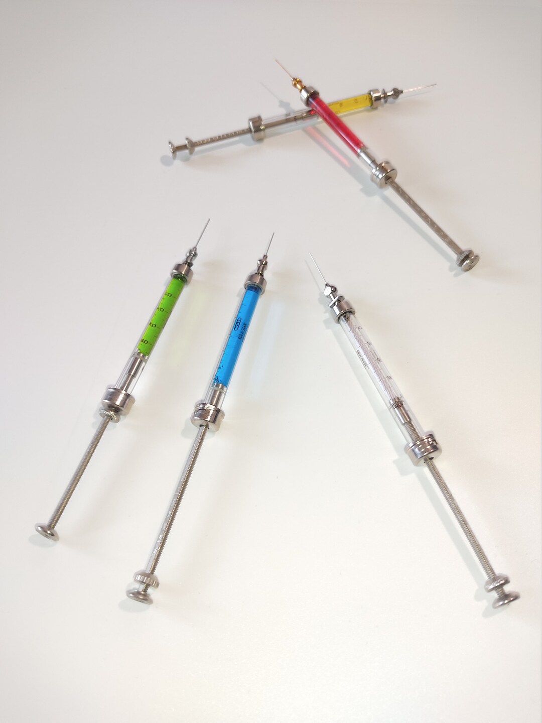 Glass Syringe 1 Pc 3 Pc / 1 Ml RARE RRR Vintage Medical Tool Metal ...