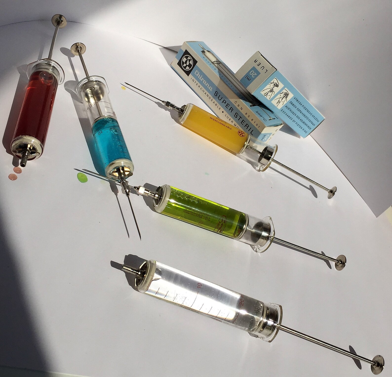 Vintage Medical 1 Pc / 20 ML Chirana Glass Syringe Luer | Etsy