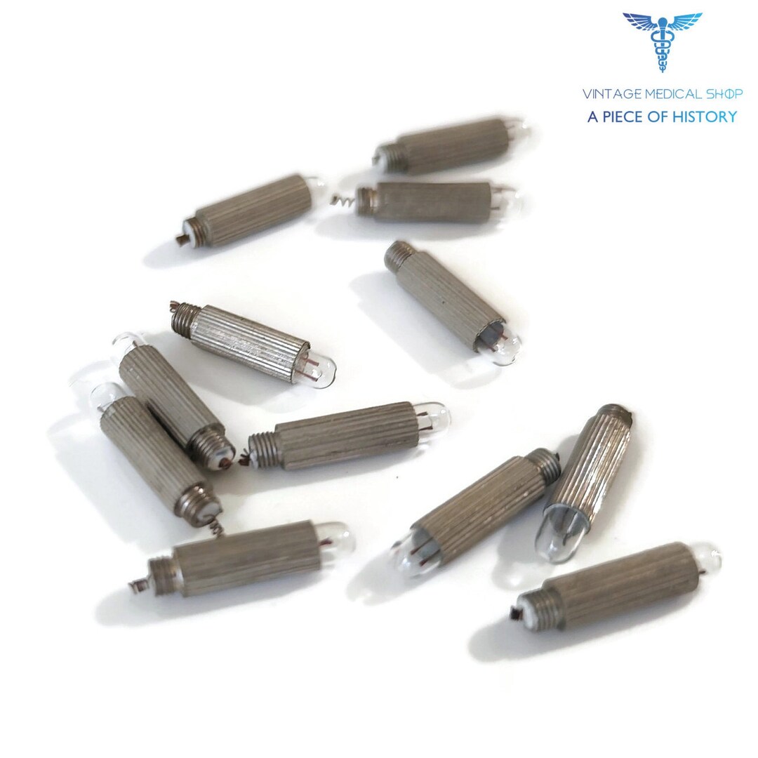 Vintage Medical LARYNGOSCOPE Light Bulbs 1pc Metal Antique Old Vintage ...