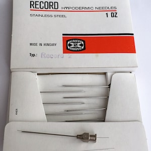 Antique Insulin Injection Set 1 Pc / 1 ML KIT ! Glass Syringe +- 1 Box ...