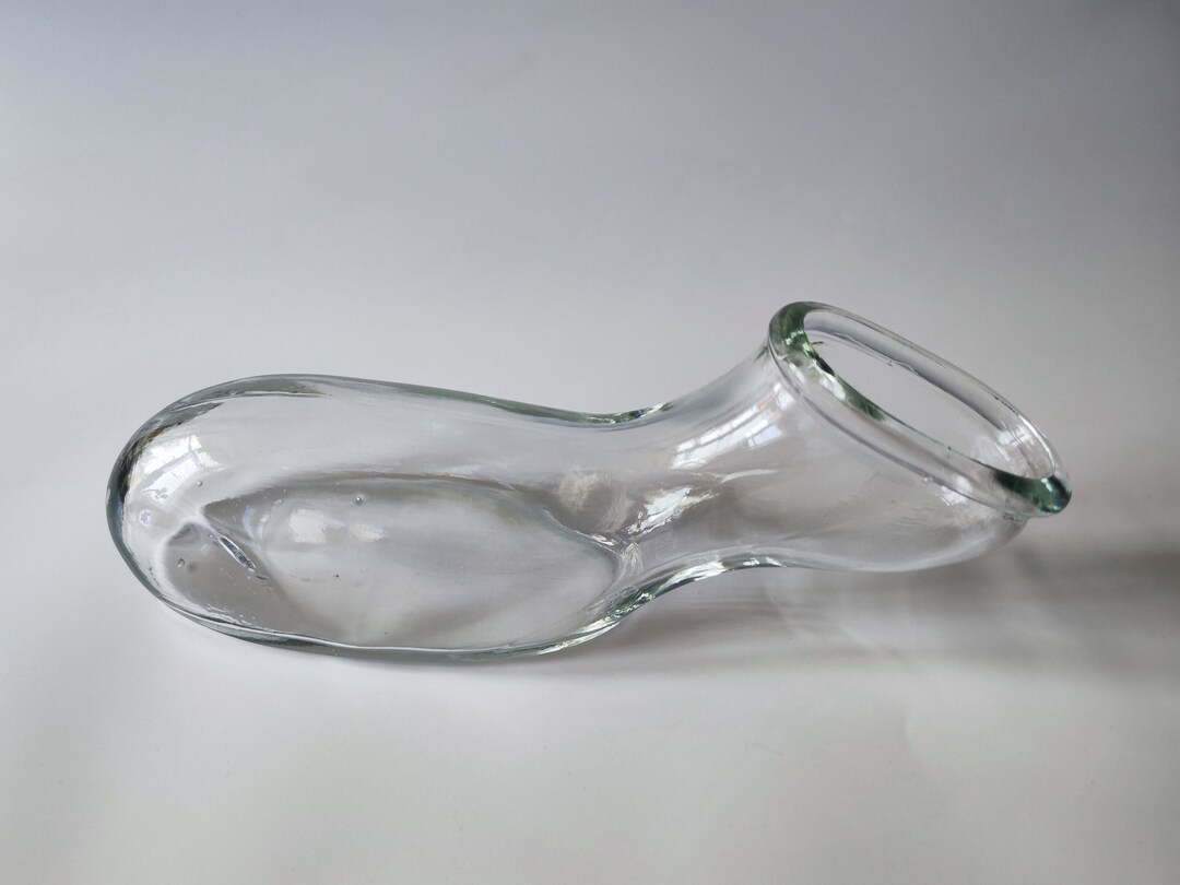 RARE Medical Antique Glass MALE URINE Bottle / Medical Bedpan / Glass ...