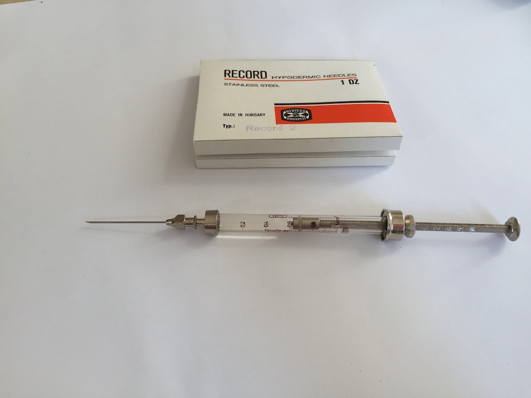 Antique Insulin Injection Set 1 Pc / 1 ML KIT ! Glass Syringe +- 1 Box ...