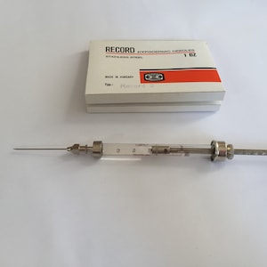 Antique Insulin Injection Set 1 Pc / 1 ML KIT ! Glass Syringe +- 1 Box ...