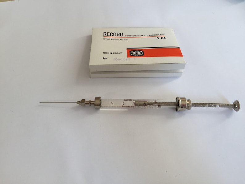 Antique Insulin Injection Set 1 Pc / 1 ML KIT Glass Syringe - Etsy