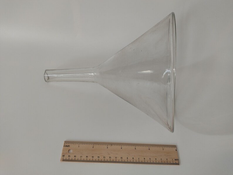 Damaged Antique Large Laboratory Glass Funnel Laboratory - Etsy