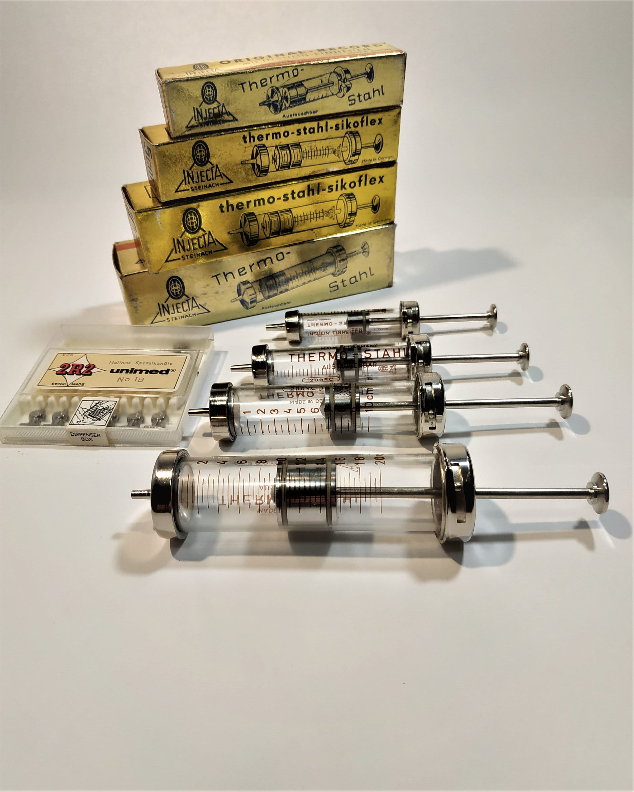 Memorabilia Vintage Medical Glass Syringe set 1955 Collectibles etna.com.pe