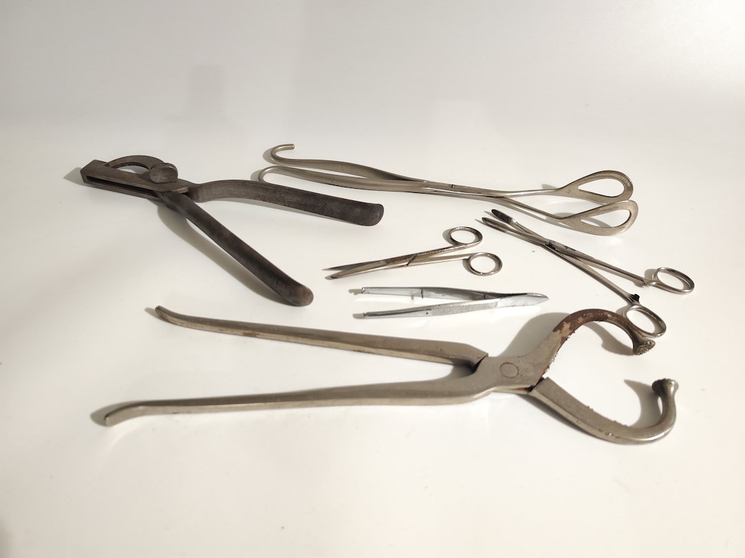 BIG LOT (6pc) Veterinary- Vintage MEDICAL Toos- Antique Special Tool ...