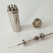 EXCELLENT CONDITION Vintage Medical 5ml Glass Syringe Metal Equipment ...
