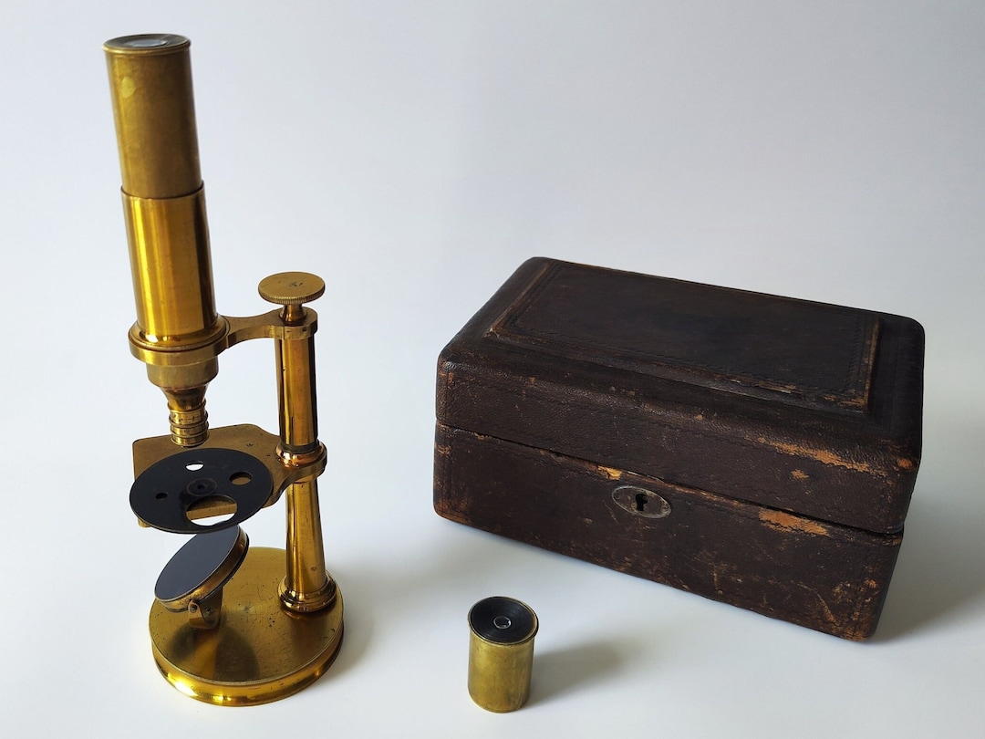 Rare Antique 1800s Microscope / Old Super RRR Microscope / Medical ...