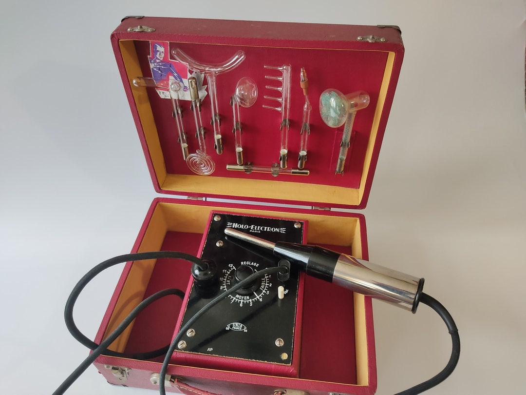 Vintage VIOLET RAY MACHINE Holo Electron Paris Ray Generator / High ...