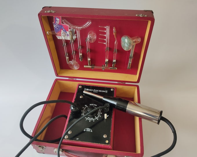 Vintage VIOLET RAY MACHINE Holo Electron Paris Ray Generator / High ...
