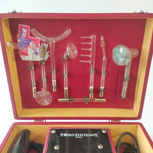 Vintage VIOLET RAY MACHINE Holo Electron Paris Ray Generator / High ...