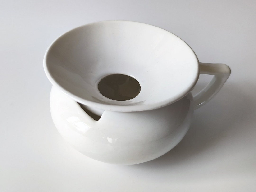 Vintage 1960-70s Medical Spittoon - Ceramic - Hospital, Patient Sputum ...