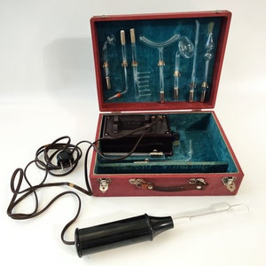 Vintage VIOLET RAY MACHINE El Fol Ray Generator Ozone Generator High ...