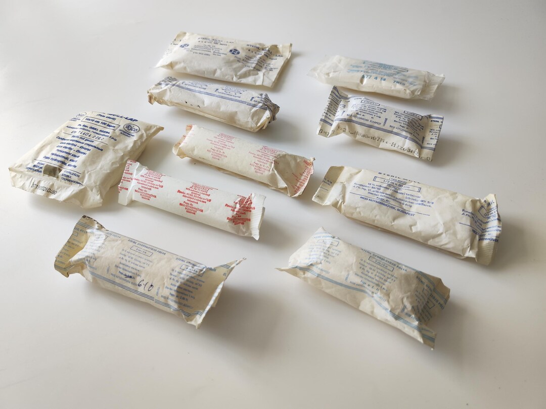 Full SET / Vintage Medical Tool - Antique Healthcare Bandage First Aid ...