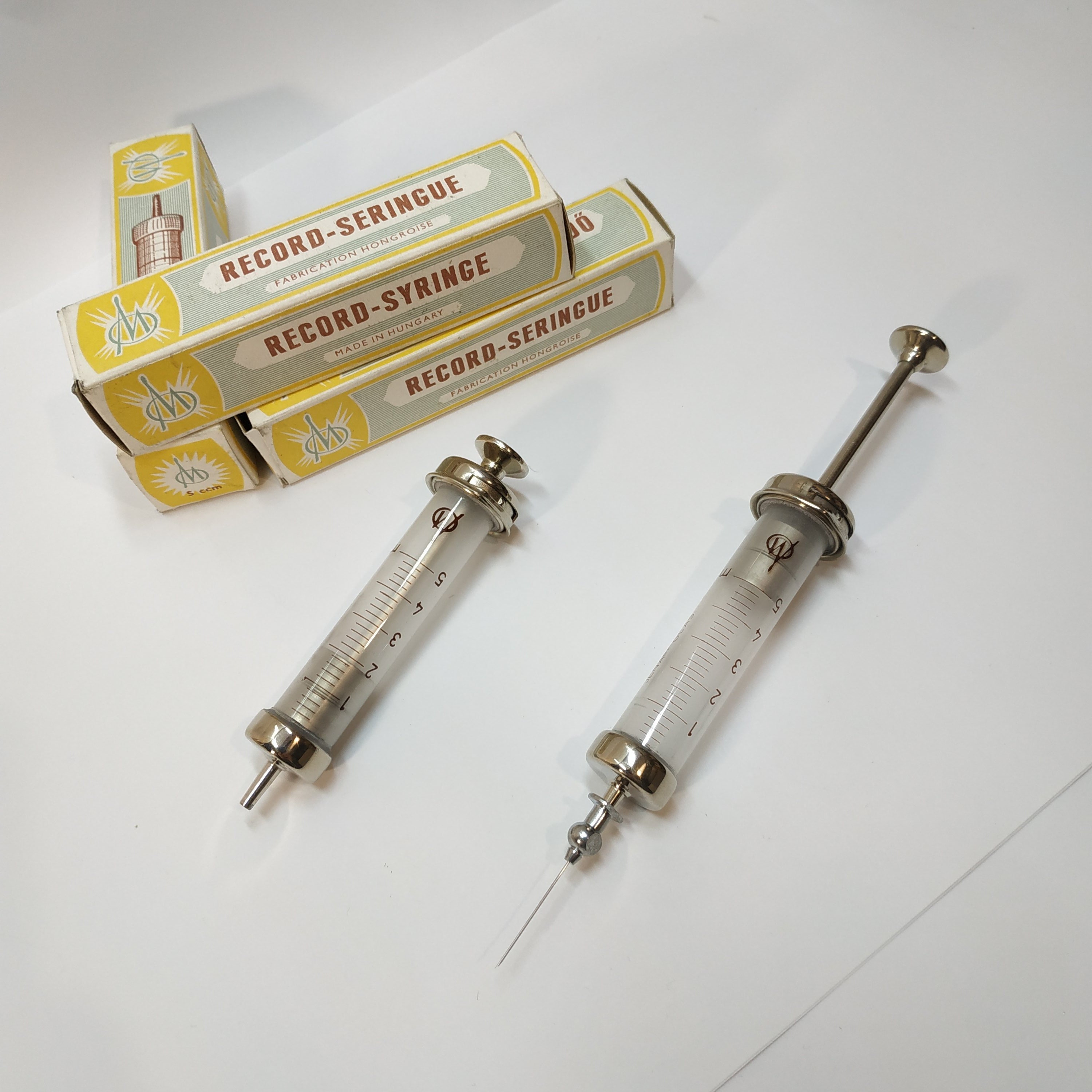 Vintage Medical 1 Pc / 5 ML B Glass Syringe Record - Etsy