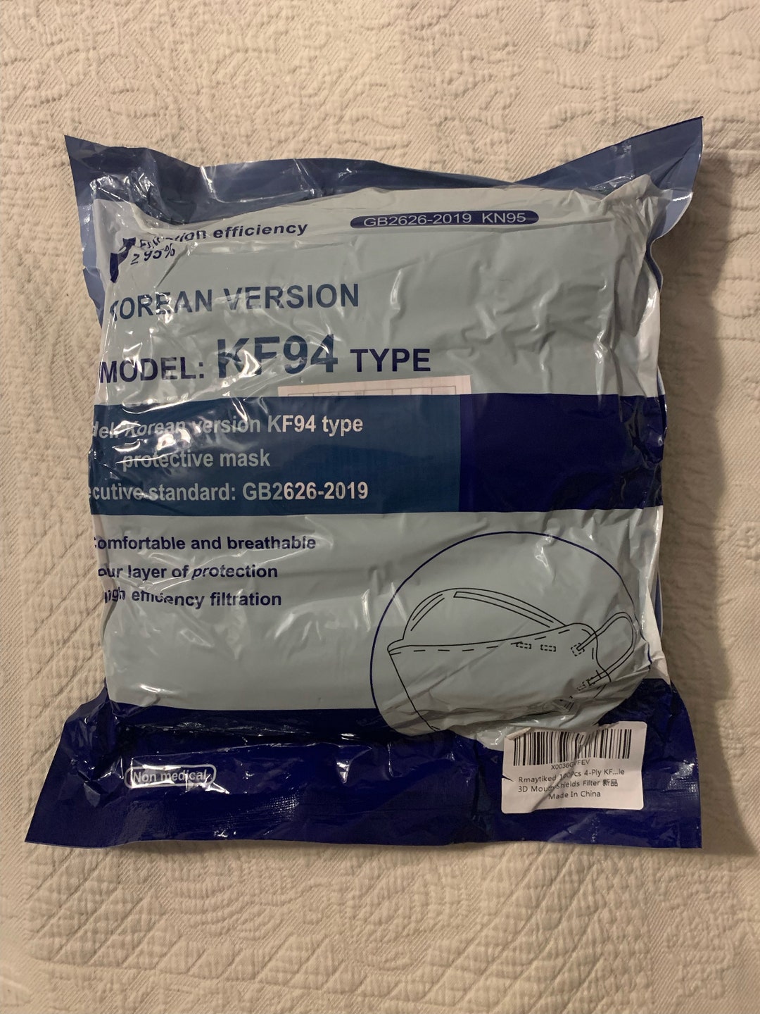 KN94 Anti Particulate Respirator Protective Masks Self-priming Filter ...