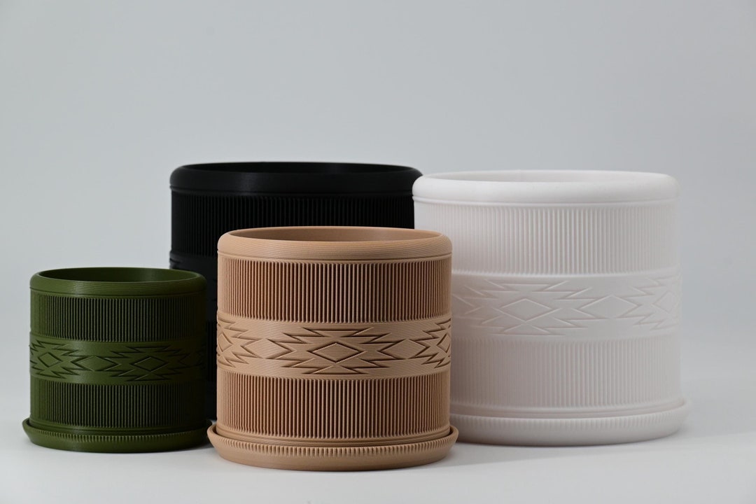 The Cholla Planter - Drainage Hole and Tray - Modern Indoor Plant Pot ...