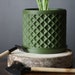 The Juniper Planter in Dark Green Drainage Hole and Tray Modern Indoor ...