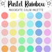 Boho Rainbow Procreate Color Palette / Color Swatches / Instant ...