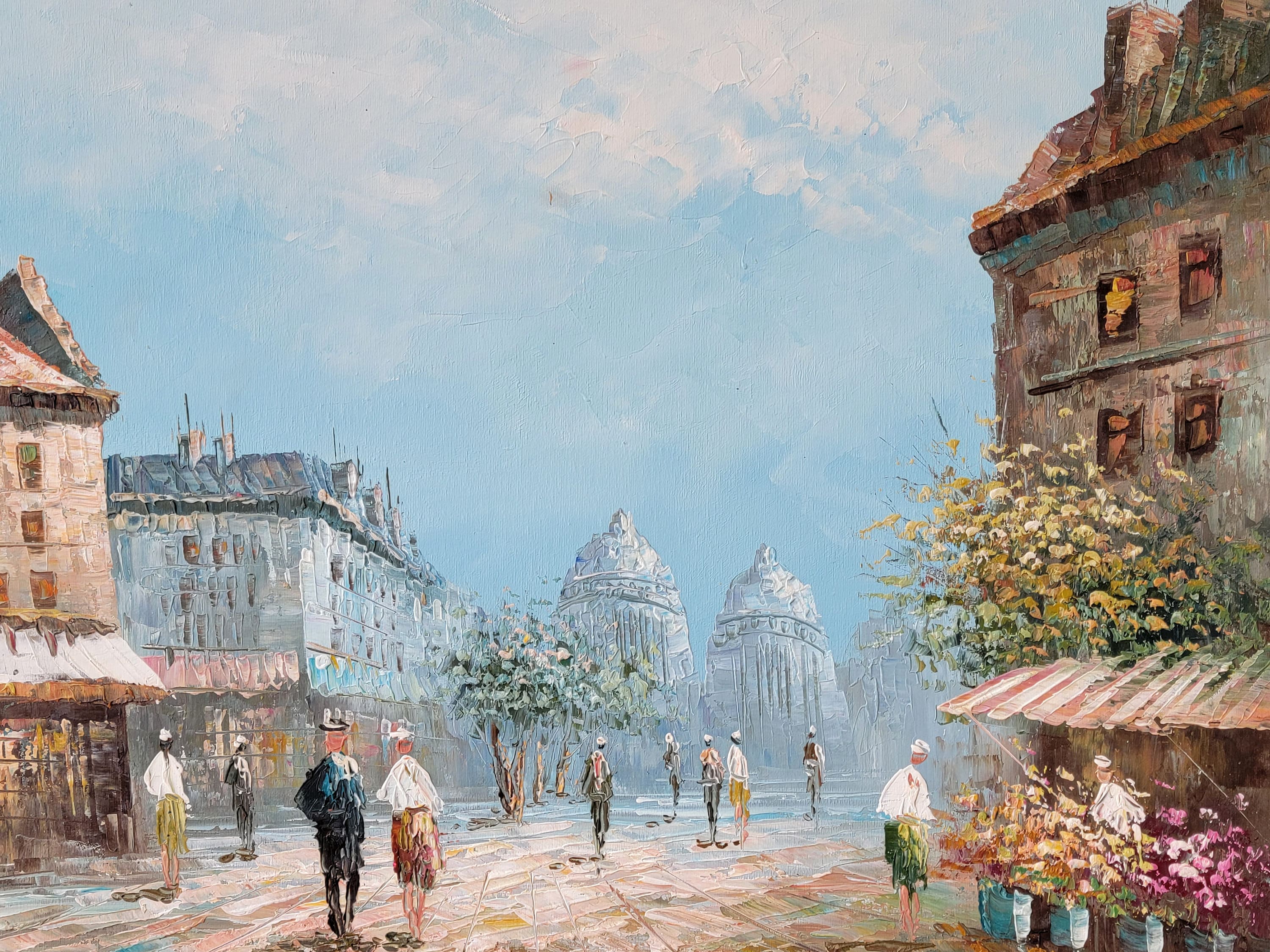 Caroline Burnett Impressionist Oil Painting on Canvas Paris - Etsy