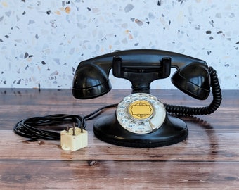 Antique 1930-1939 Western Electric Rotary Phone Model 202 D1 F1 W/ Oval ...