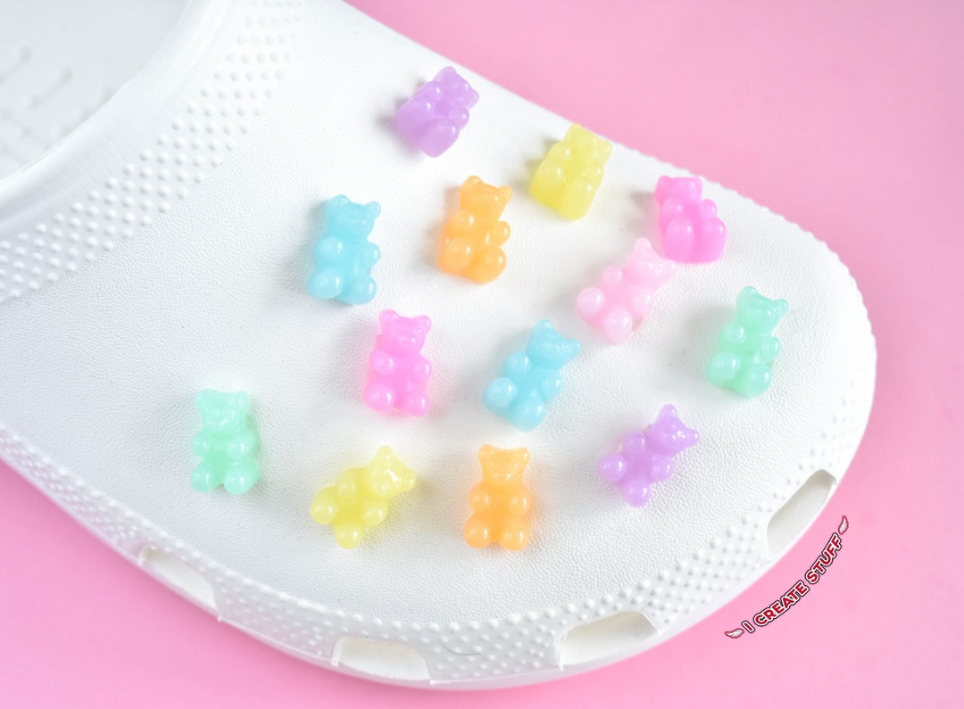 SHOE CHARMS, Gummy Bear Shoe Charm, Pastel Shoe Charm, Cute Shoe Pins ...