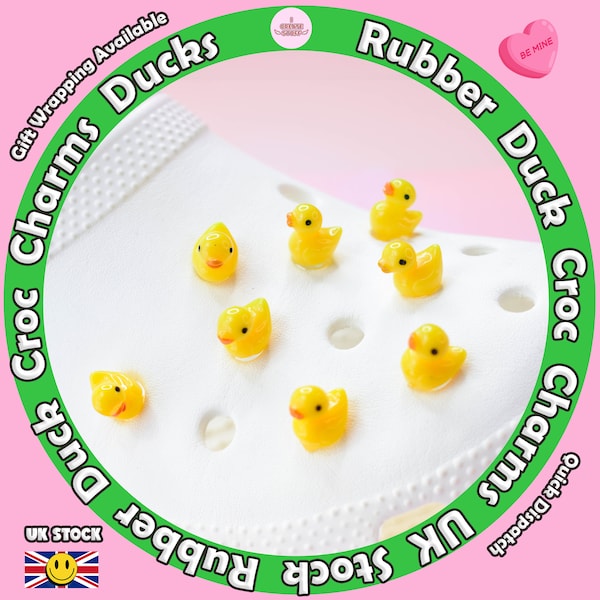 Pink Rubber Duck Croc Charm - Etsy
