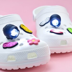Croc Lights Headlights for Crocs black Shoe Flashlights - Etsy