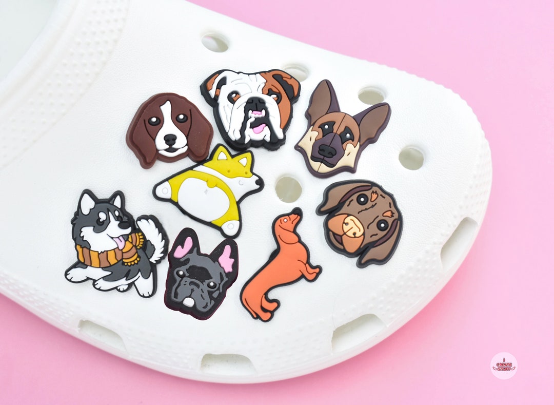 Croc Shoe Charm Accessories, Dog Croc Charms, Frenchie, Pug, Corgi ...