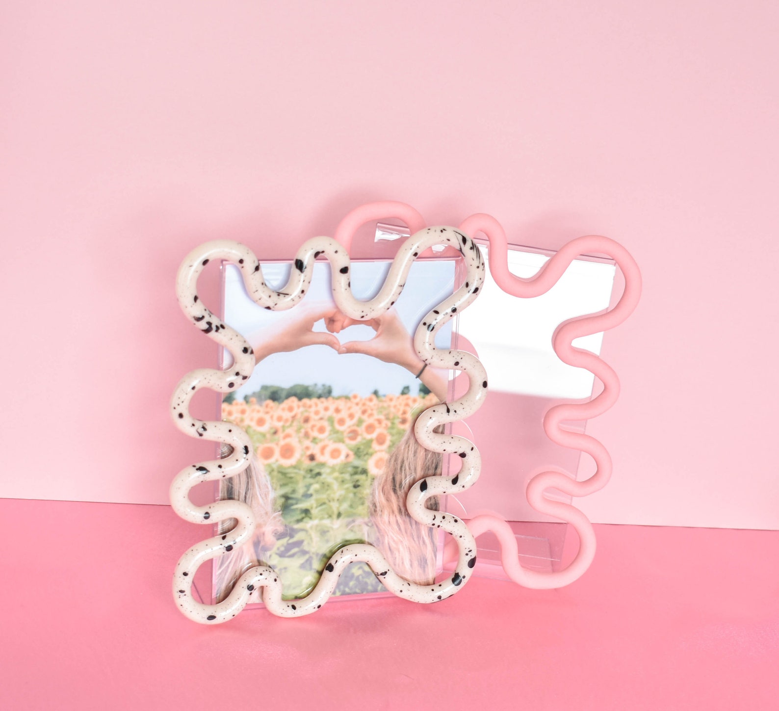 Squiggle Frame Blob Frame Beige Picture Framewavy Photo - Etsy