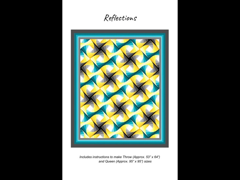 Reflections Quilt Pattern (paper Copy) - Etsy