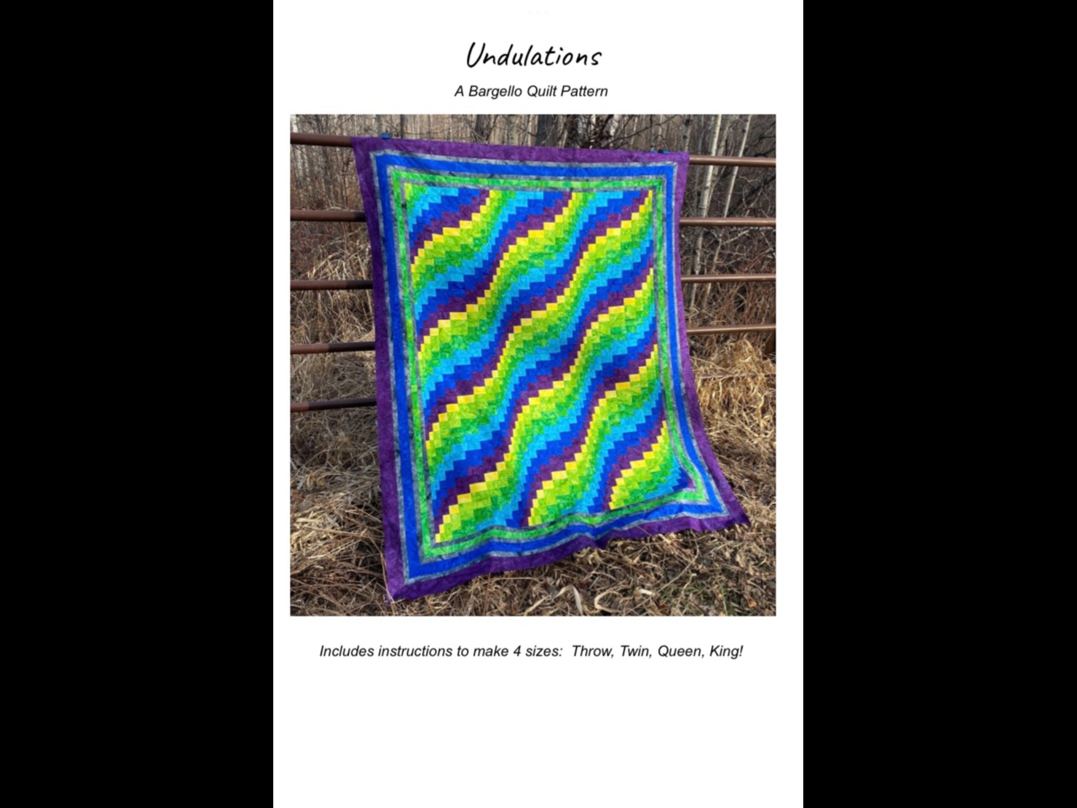 Undulations Bargello Quilt Pattern PDF Digital Download - Etsy