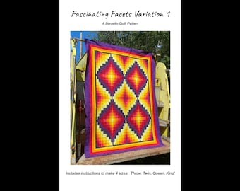 Fascinating Facets Variation 2 Bargello Quilt Pattern PDF Digital ...