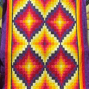 Fascinating Facets Variation 1 Bargello Quilt Pattern PDF Digital ...