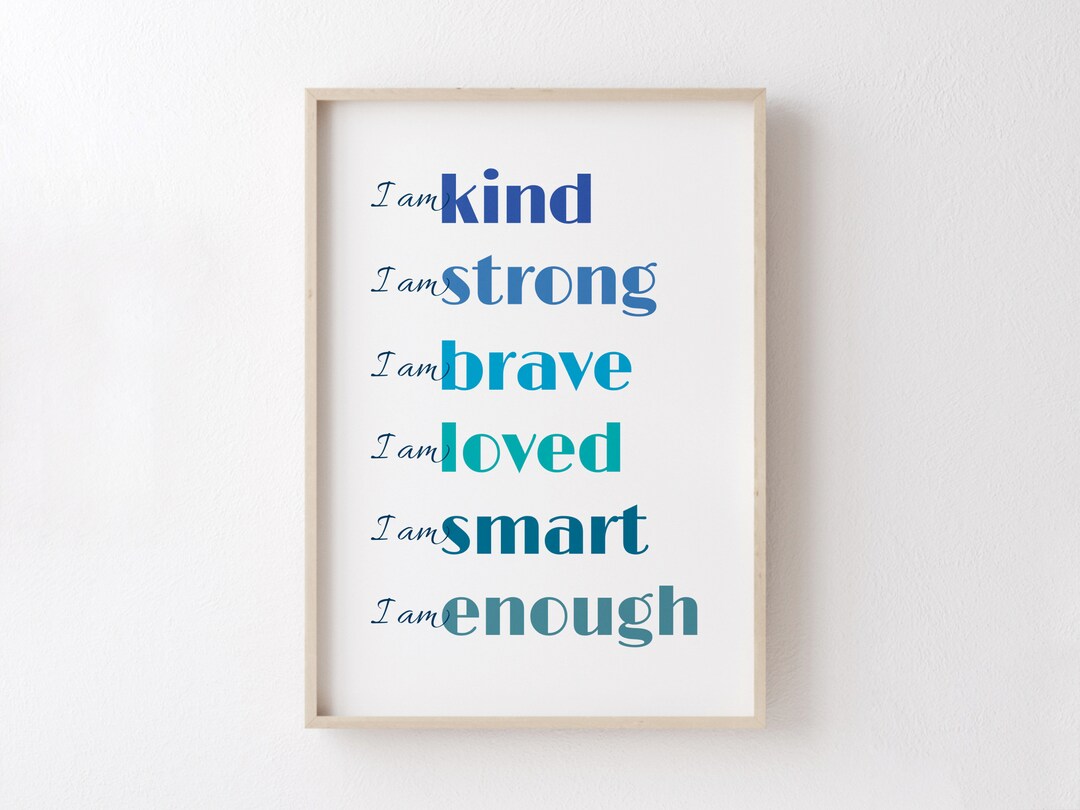 Nursery Affirmations PRINTABLE Wall Art | Ocean Theme | Baby Gift ...