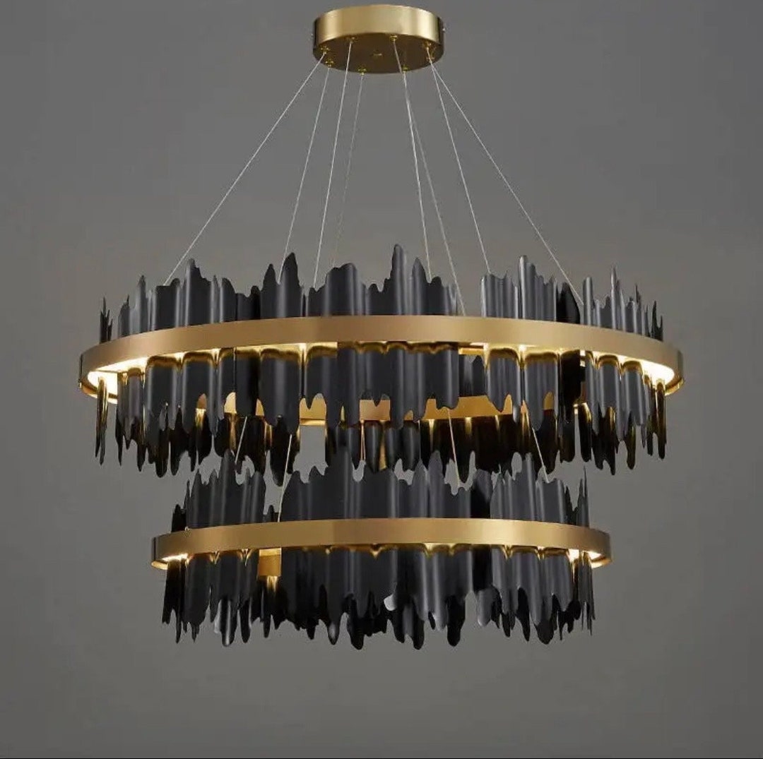 Modern Tear Drop Chandelier / Ceiling Light / Home Decor / - Etsy