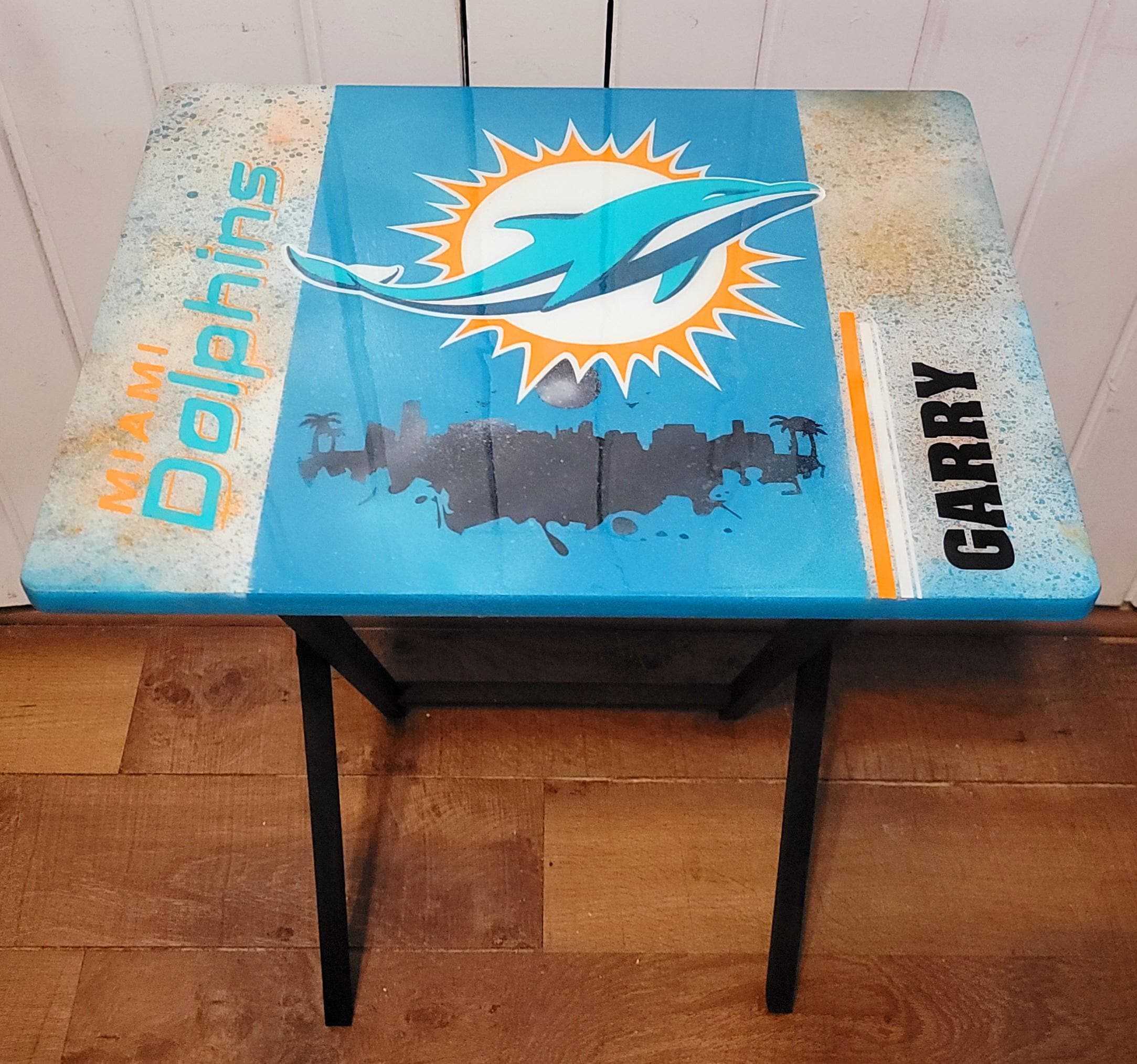 Custom TV Tray NFL Theme Miami Dolphins - Etsy