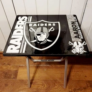 Custom TV Tray NFL Themed Raiders - Etsy