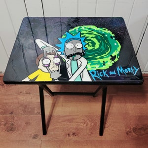 Custom TV Tray Rick N Morty - Etsy