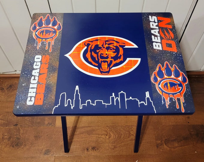 Custom TV Tray NFL Theme Chicago Bears - Etsy