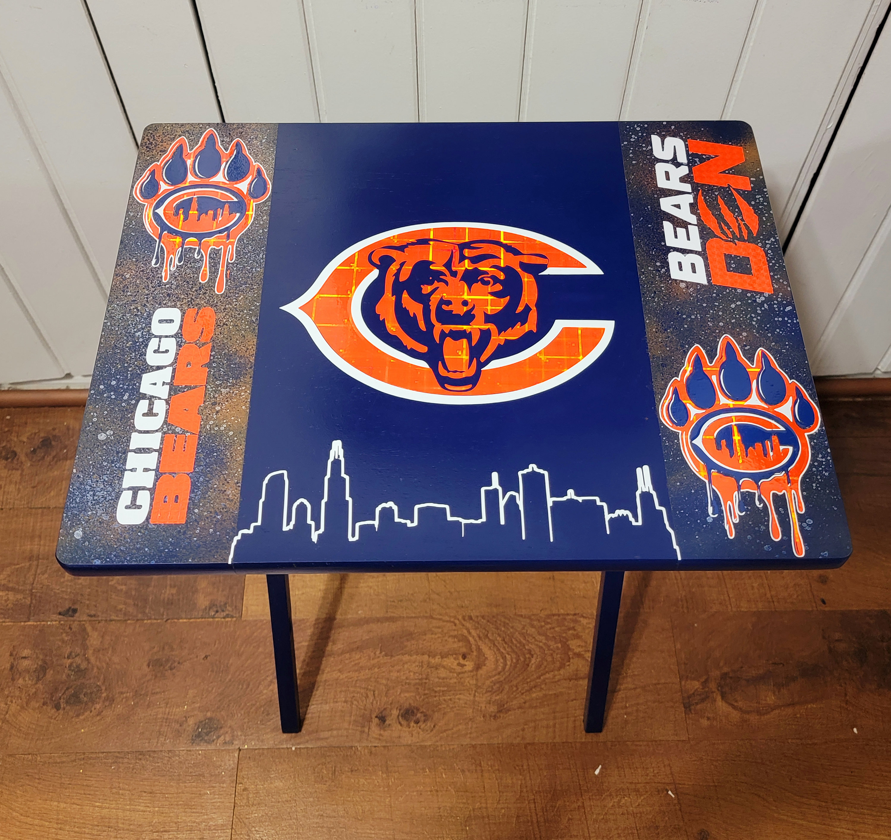 Custom TV Tray NFL Theme Chicago Bears Etsy