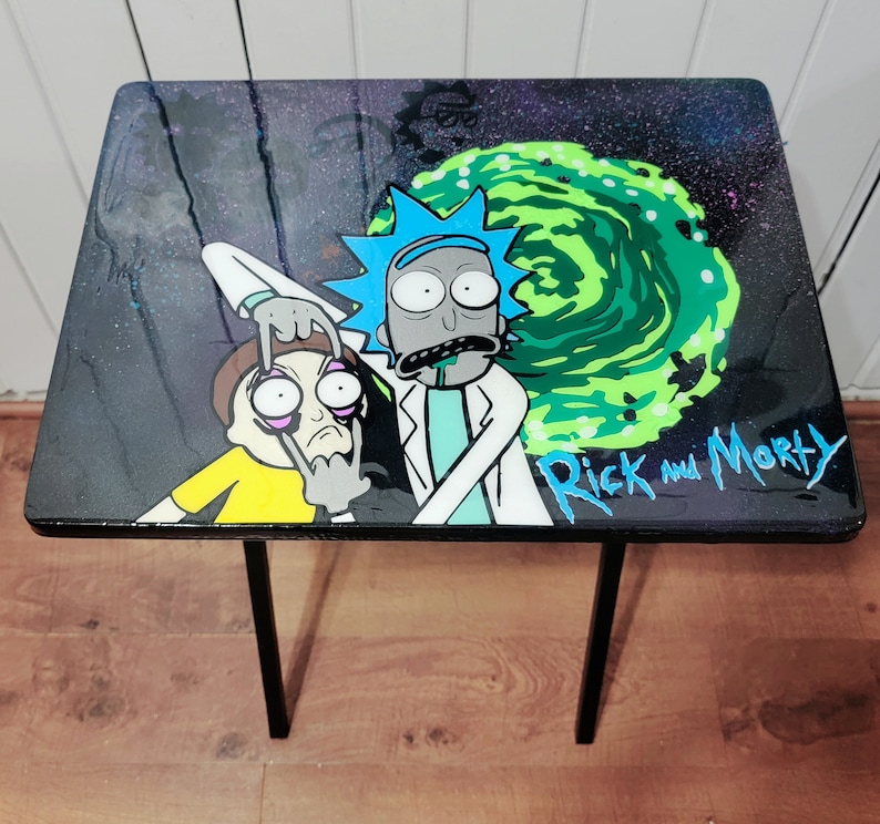 Custom TV Tray Rick N Morty - Etsy
