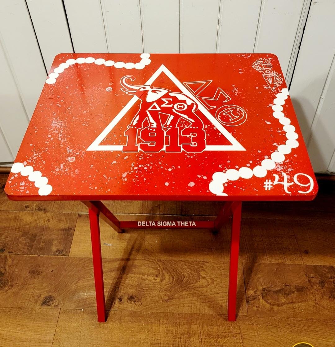 Custom TV Tray Delta Sigma Theta Theme - Etsy