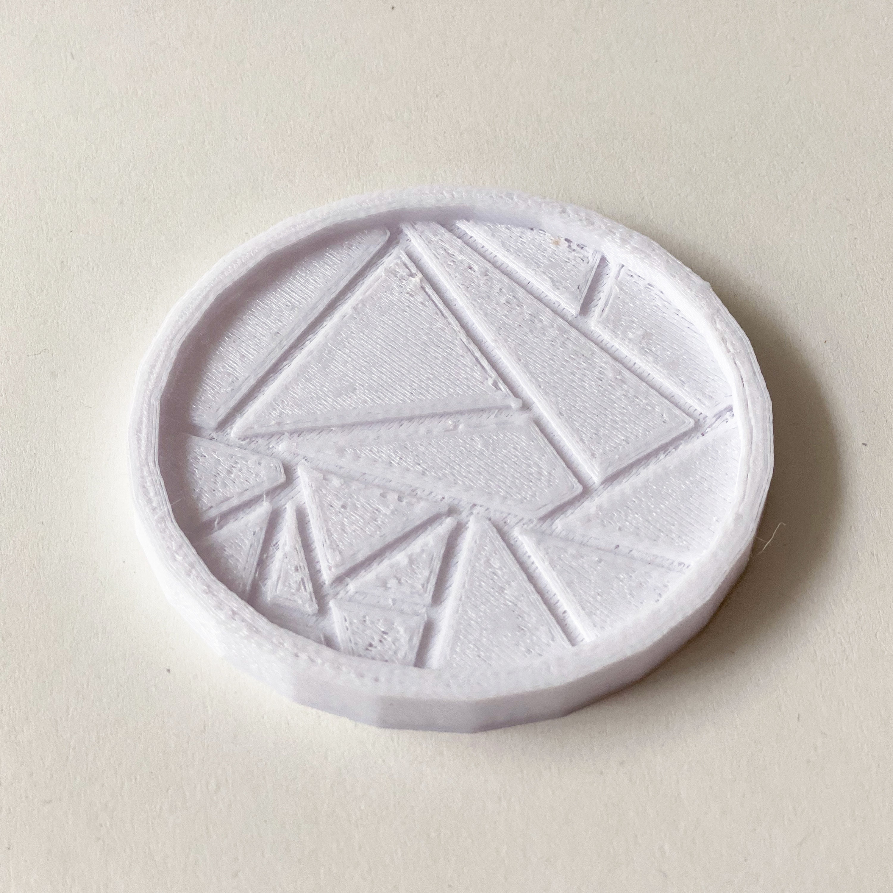 Geometric Circular/round Coasters 3D Printed Black or White - Etsy India